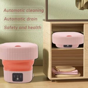 Portable Washing Machine Foldable,Mini Washing Machine Portable Washer, Small Wash Cloths Bucket Washing for Kids Socks Underwear, Traveling