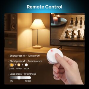 Consciot Smart Light Bulbs with Remote Control, LED Light Bulb That Works with Alexa & Google Home, Color Changing Light Bulb, A19 E26 2.4Ghz WiFi Light Bulbs 60 watt equivalent, 800lm Dimmable 6 Pack