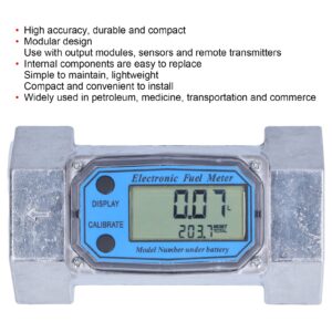 Industrial 2In Valve Digital End,Turbine Meter Electronic Digital Fuel Liquid Water Gas Oil Flowmeter 2In 2.3V‑3.3V Llw‑50