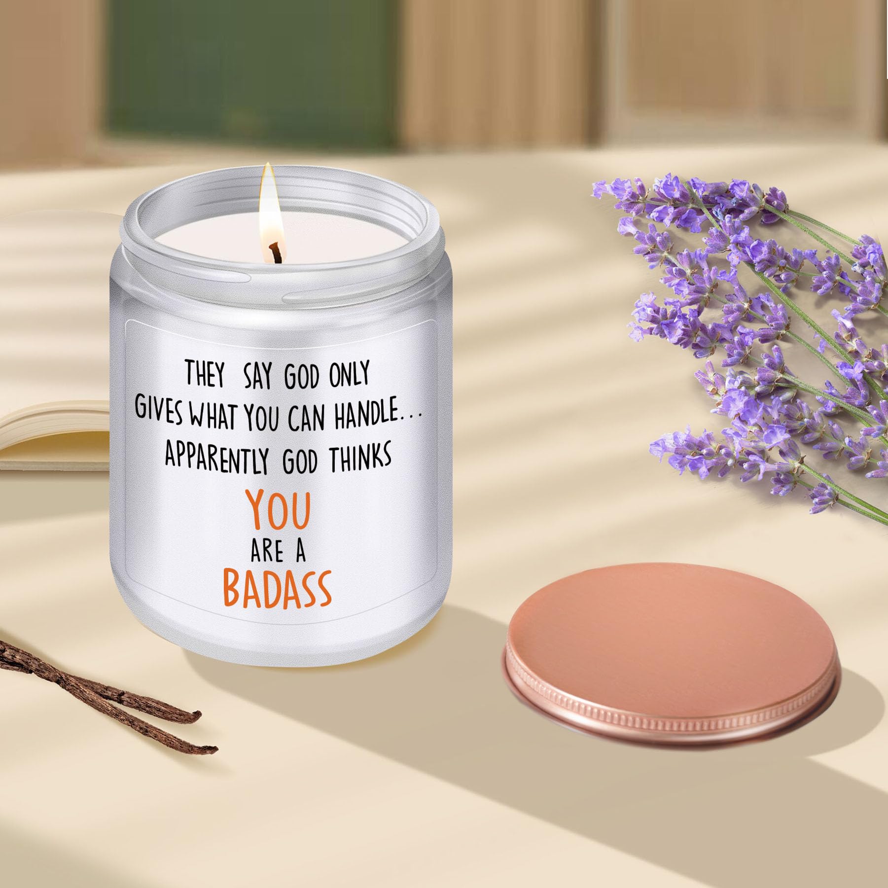 Get Well Candle Gifts for Women: Funny Cancer After Surgery Gifts Humor Encouragement Gift Feel Better for Sick Friends Female Men Condolences Gift for Loss