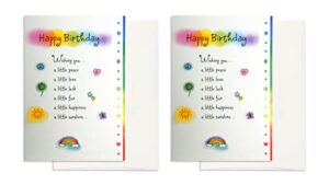 blue mountain arts birthday card 2-pack from ashley rice—wishes of sunshine and love to share with someone special on their birthday