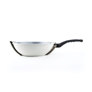 neoflam cast aluminum nonstick wok | easy to use, lightweight, dishwasher safe | made in korea (12", 30cm)