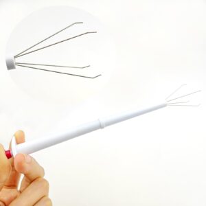 2 Pack Pickle Grabber Stainless Steel and Plastic Pickle Jar Fork Pincher Tool for Kitchen Food Olive Pepper