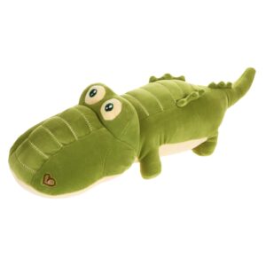 zhidiloveyou 21.7" crocodile stuffed animal alligator plush hug pillow cute toy for girls boys