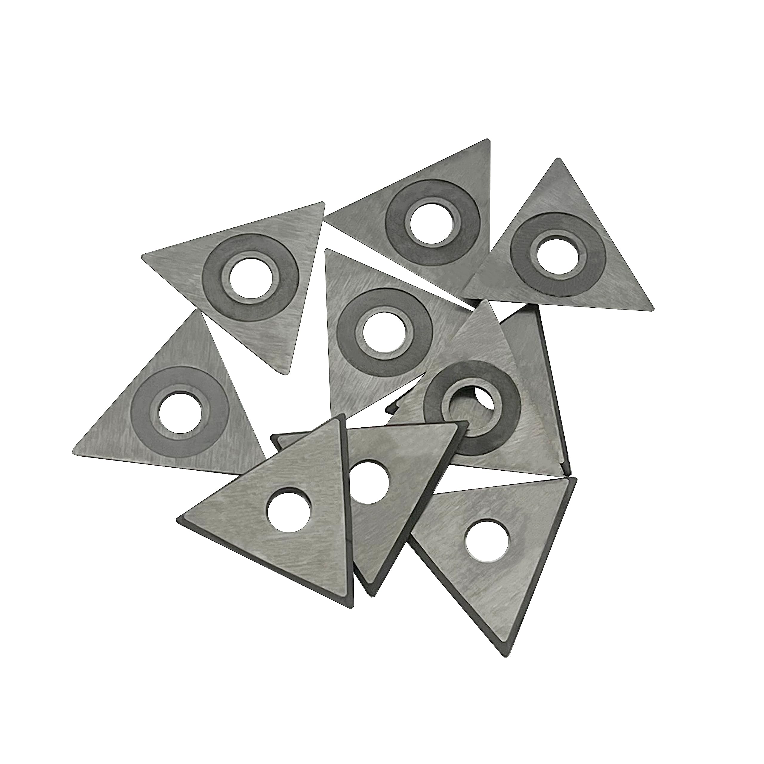 Paint Scraper Carbide Blades Double-Edged Reversible Replacement Blade (1" Triple-Edge Triangle)