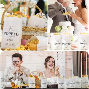 48Pcs He Popped the Question Popcorn Bags Engagement Bridal Shower Wedding Party Favors Popcorn Bags Wedding Bridal Shower Engaged Goody Snack Treat Bags Grease Resistant