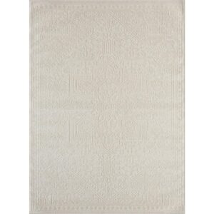 luxe weavers moroccan medallion cream 5x7 area rug