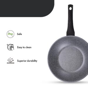 Neoflam Cast Aluminum Nonstick Wok | Easy to Use, Lightweight, Dishwasher Safe | Made in Korea (12", 30cm)