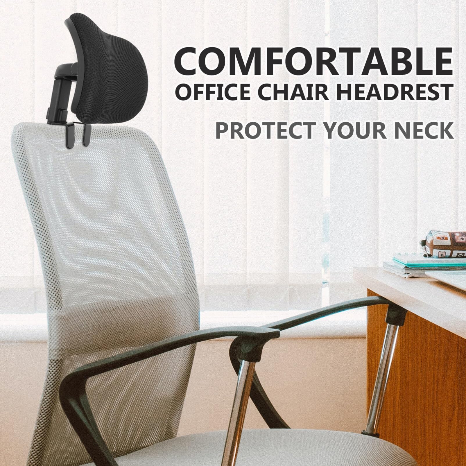 MAGICLULU 1Pcs Office Chair Headrest Attachment Computer Chair Neck Pillow Headrest Support for Desk Chair