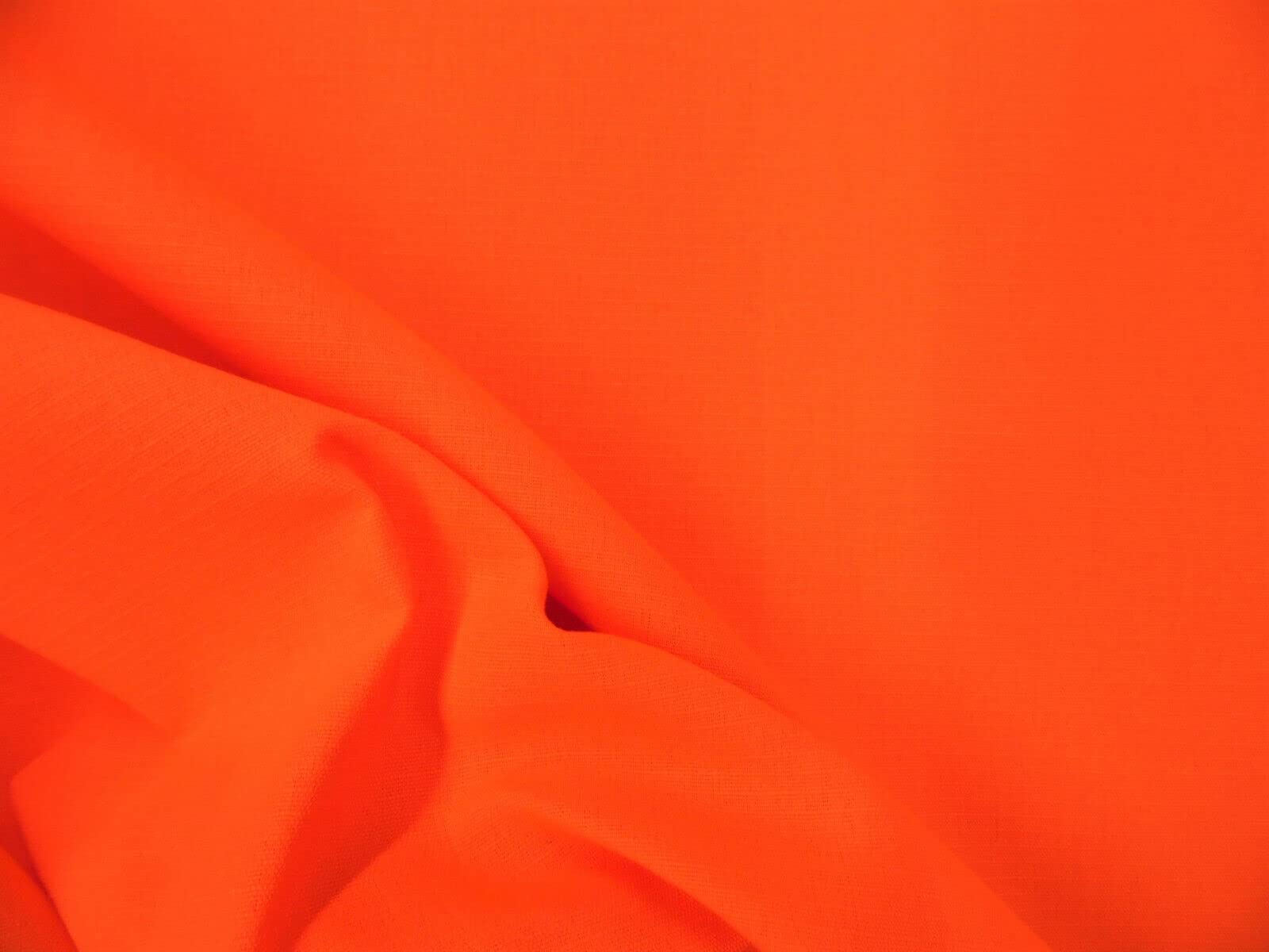 Fabric Polyester Ripstop Twill Safety Hunter Orange 65 inches Wide M400