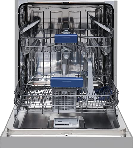 RCA RZ0842 Front Control-Built in FULLSIZE Dishwasher, 57 DBA, Stainless Steel, 24” WIDE, Stainless