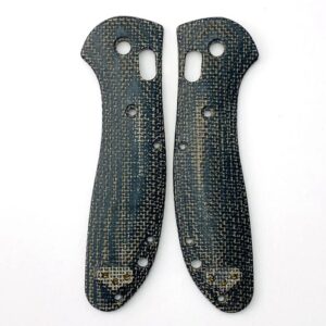 Aibote 1 Pair Micarta Handle Scales Handles Patch DIY Tool Material Designed for Benchmade Griptilian 551 550(Screws Included)