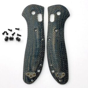 aibote 1 pair micarta handle scales handles patch diy tool material designed for benchmade griptilian 551 550(screws included)