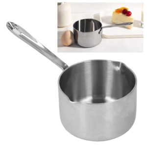 small milk pan stainless steel hot milk pot mini sauce pot butter melting pot chocolate sugar cheese butter melting pot for melting coffee tea soup warming boiling milk sauce pasta