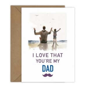 happy birthday card for dad greeting card for best dad ever thank you (1 card)