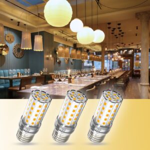 HAONIULED E26 Bulb 10W 3 Pack led Corn Light Bulb Warm White 2700K 1100 Lumen 100 watt Equivalent E26/E27 Base Non-Dimmable led Bulbs, Candelabra Edison Light Bulb for Indoor Home Household Lighting