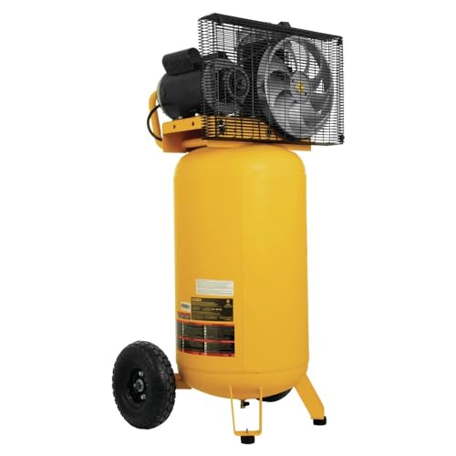 Dewalt DXCM251.COM 2 HP 25 Gallon 200 Max PSI 7.7 SCFM @ 40 PSI 6.2 SCFM @ 90 PSI Oil-Lubed Belt Drive Electric Portable Vertical Air Compressor