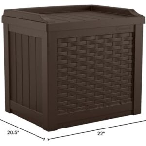 Suncast 60 Gallon and 22 Gallon Resin Outdoor Storage Box Bundle