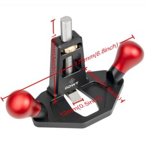 DDWT Router Plane Handheld Woodworking Tool Quick Adjust Depth with Depth Stop for Tuning Joinery Cutting Dados Grooves Mortise