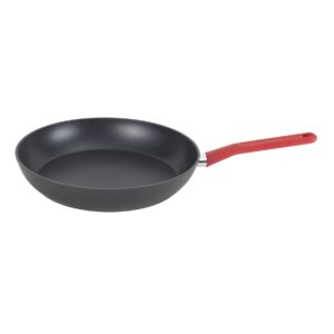 goodcook proease 12" nonstick aluminum frying pan skillet, nonstick fry pan for healthier cooking, black