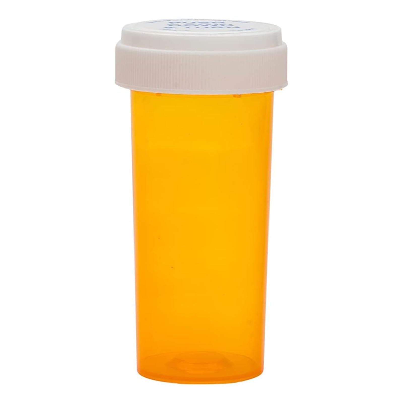 AVG Packaging Supplies Reversible Plastic Pharmacy Pill Bottles with Reversible Caps - Pharmacy Prescription Empty Containers, 60 Dram Vials (25ct)