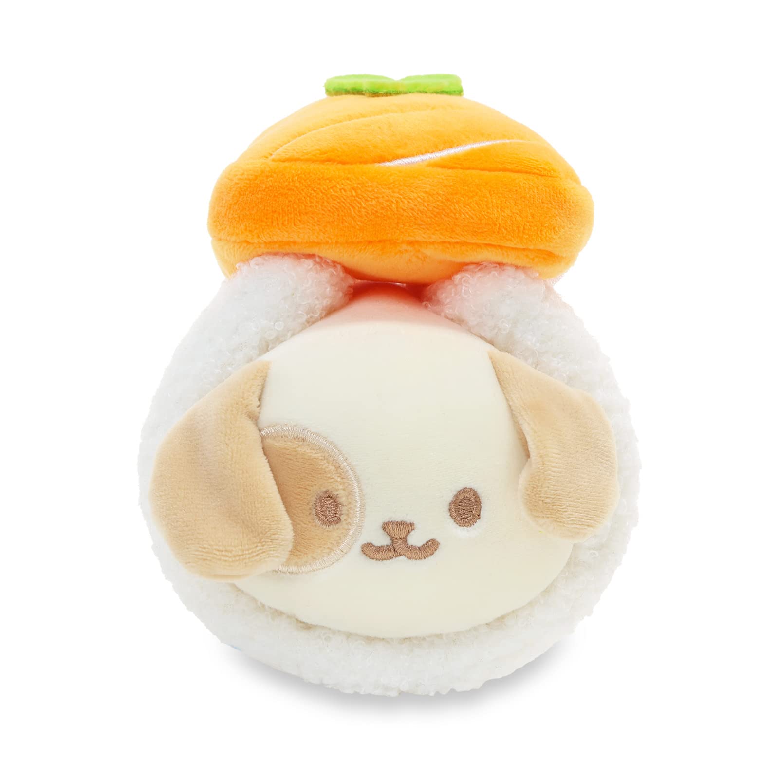 Anirollz Stuffed Animal Plush Toy – Small Sushi Food Theme Outfitz Plush Doll | Soft, Squishy, Warm, Cute, Comfort, Safe | Birthday Gift Pillow with Puppy Dog in Salmon Sushi 6" Puppiroll