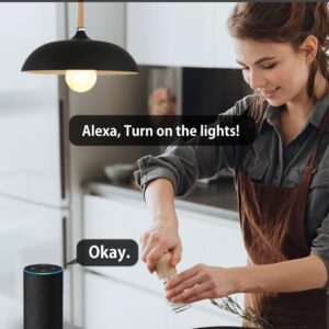 ILC Alexa Light Bulbs, 12W, Smart Light Bulb Work with Alexa Required Echo Device, 2700K-6000K Warm White to Daylight Turnable, A19 E26 No Hub Required (6 Packs)