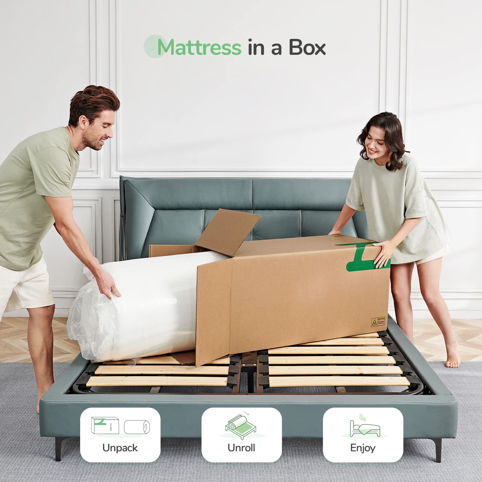 Novilla King Mattress in a Box, Memory Foam Mattress King Size 10 Inch, Medium Firm Mattress for Back Pain Relief and Support, Gel Infused, Ataraxia