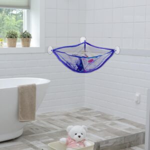 PATIKIL Stuffed Animal Net, Mesh Hammock Stuffed Animal Storage Corner Hanging Nets Holder for Bedroom, White