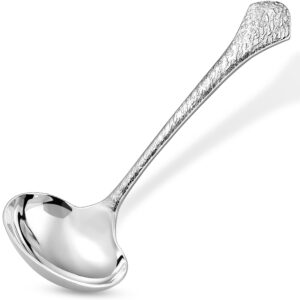 keawell vintage 6.7 inch gravy ladle, 18/10 stainless steel, dishwasher safe (1)