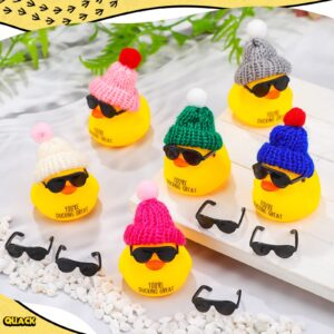 Jenaai 100 Sets Inspirational Mini Rubber Ducks Bulk You're Ducking Great Ducks with Cheer Up Cards Employee Thank You Gifts for Students Teachers Coworker Appreciation Favors