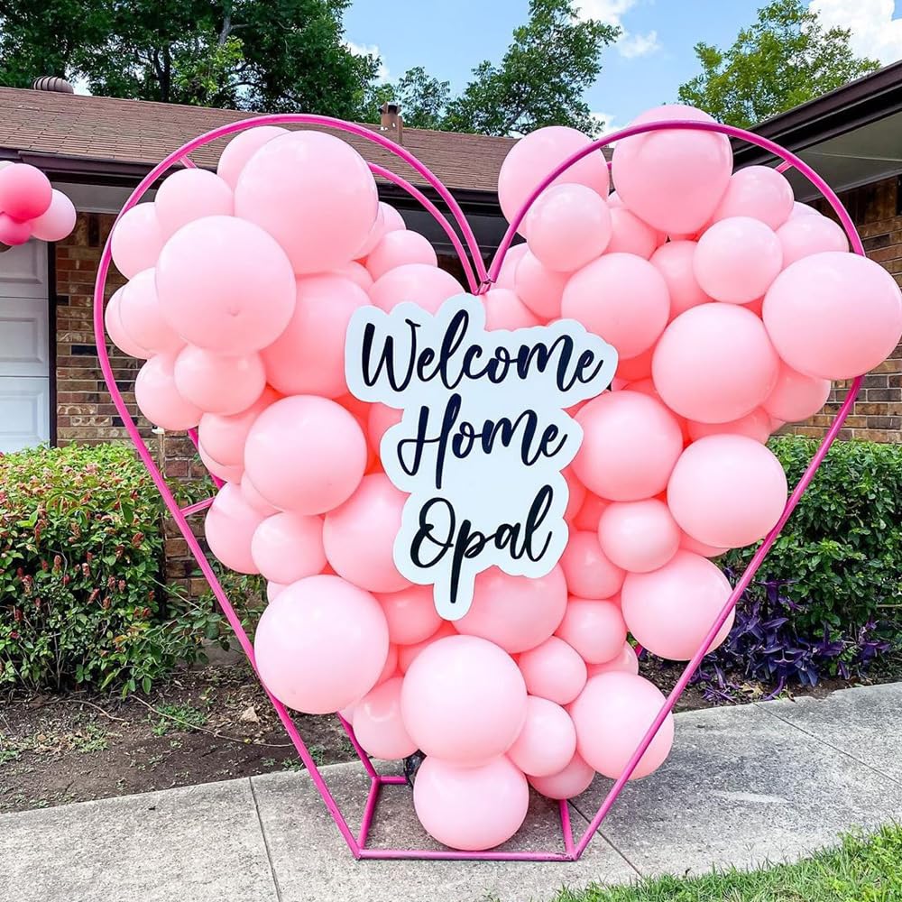 Easter Balloons 60Pcs Balloons 12 Inch Light Pink Balloons Happy Birthday Balloon for Arch Decoration Latex Balloons Bachelorette Balloons Matte Balloons for Wedding Party Graduation Baby Shower