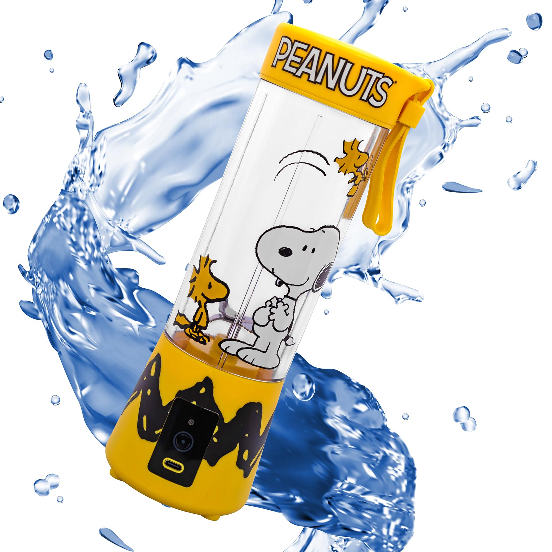 Uncanny Brands Peanuts Snoopy & Woodstock USB-Rechargeable Portable Blender