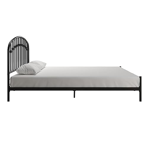 DHP Narla Metal Platform Bed, Queen, Black