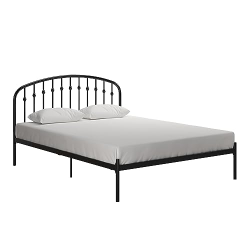 DHP Narla Metal Platform Bed, Queen, Black