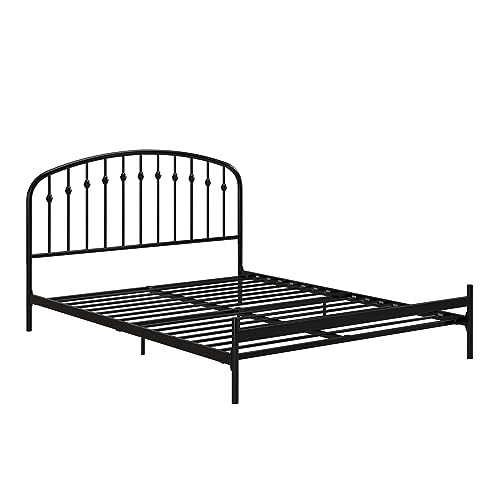 DHP Narla Metal Platform Bed, Queen, Black