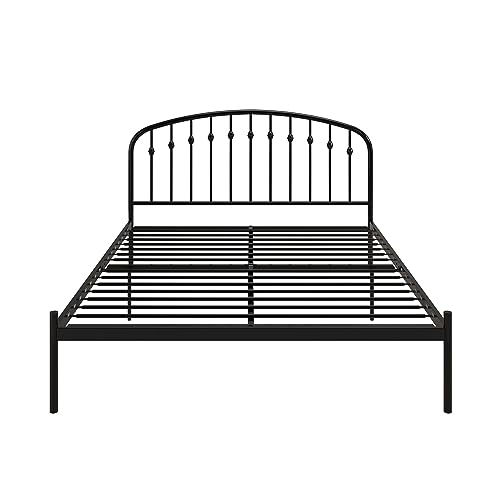 DHP Narla Metal Platform Bed, Queen, Black