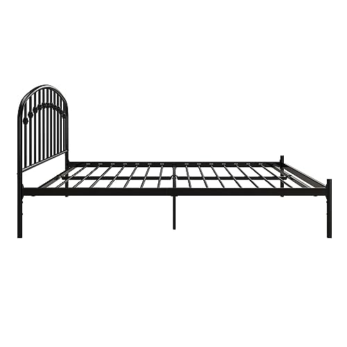 DHP Narla Metal Platform Bed, Queen, Black