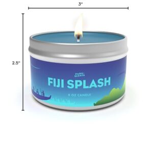 Park Scents Fiji Splash Candle - Accurate Smell Like The Smell of The Fiji Island Scene in Soarin' Around The World - Epcot, Disneyworld - Natural Soy Blend - Handmade in The USA | 8 oz. Tin