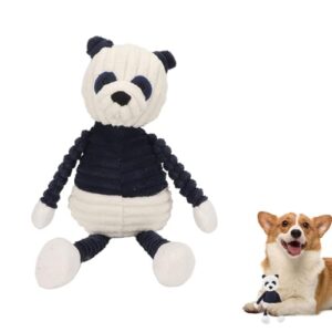 cyrank dog toys, panda shape plush dog toy stuffed animal dog toys durable interactive dog crinkle toy cute squeaky dog toy puppy chew toys for teething small dog toys for boredom and stimulating