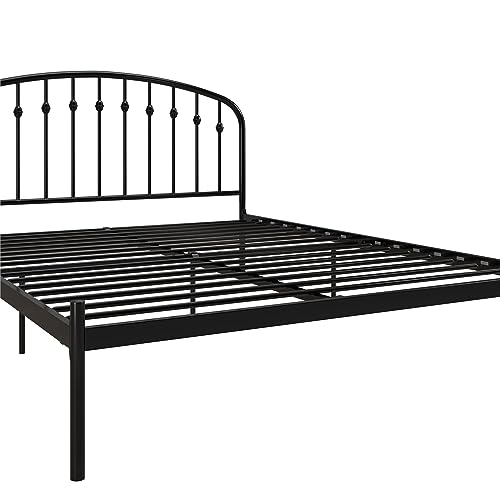 DHP Narla Metal Platform Bed, Queen, Black