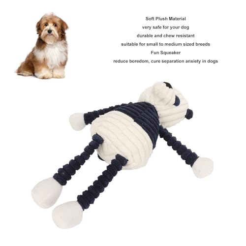 Cyrank Dog Toys, Panda Shape Plush Dog Toy Stuffed Animal Dog Toys Durable Interactive Dog Crinkle Toy Cute Squeaky Dog Toy Puppy Chew Toys for Teething Small Dog Toys for Boredom and Stimulating