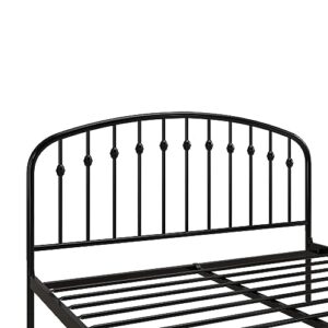 DHP Narla Metal Platform Bed, Queen, Black