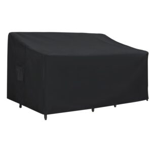 abccanopy sofa cover heavy duty sofa cover universal sofa cover outdoor furniture sets waterproof and dustproof protective cover for large furniture 76x33x33x25 black