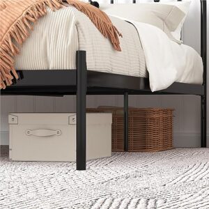 DHP Narla Metal Platform Bed, Queen, Black