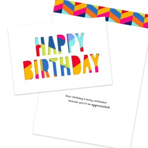 Hallmark Business 25 Pack Bulk Assorted Birthday Cards (Celebrated & Appreciated)