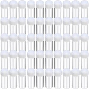 lallisa 300 pcs 5 ml small plastic bottles empty pill bottles clear plastic vials with caps small sample bottles lab plastic test tubes for travel storage portable lab supplies