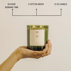 Premium Candle | Santal Woods Christmas Scented Candles for Home | Natural Soy Candles Gifts for Women | Holiday Candles, Nature Collection | Christmas Gift Ideas for Men and Women