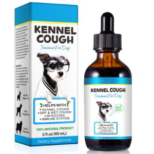 kennel cough treatment for dogs, kennel cough herbal drops, dog cough relief - dog seasonal allergy relief, dog itch relief, support dog cough care about dry, pet cough relief - 2.02 fl.oz / 60 ml