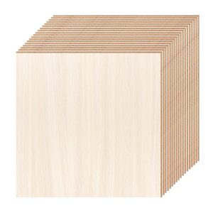 diydec 18 pack basswood sheets 6x 6 x 1/16 inch thin plywood wood sheets unfinished wood squares boards balsa wood sheets for crafts architectural models laser cutting wood burning and drawing